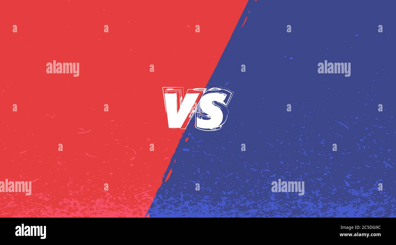 Vs template. Versus comparison blank. Decorative battle cover with ...