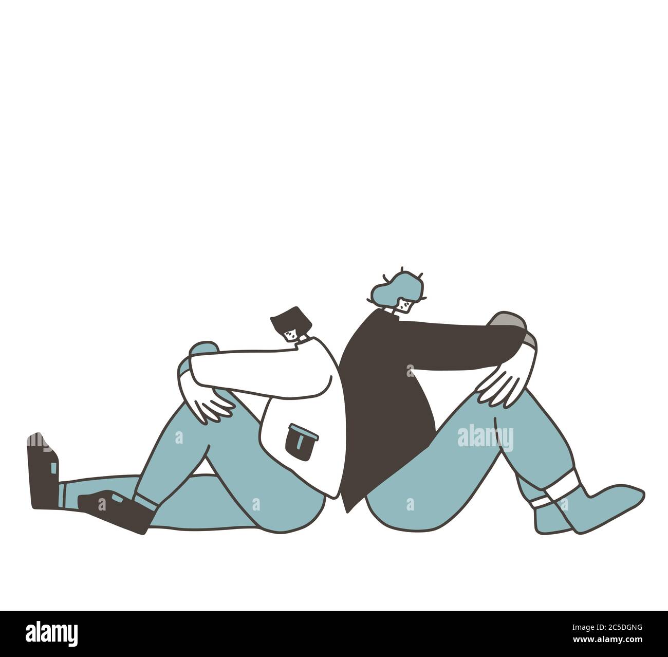 Couple headache Stock Vector Images - Alamy