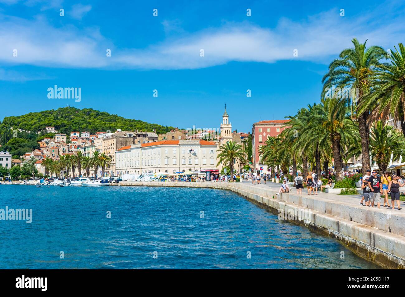SPLIT, CROATIA, 7 AUGUST 2019: the promenade of Split Stock Photo - Alamy