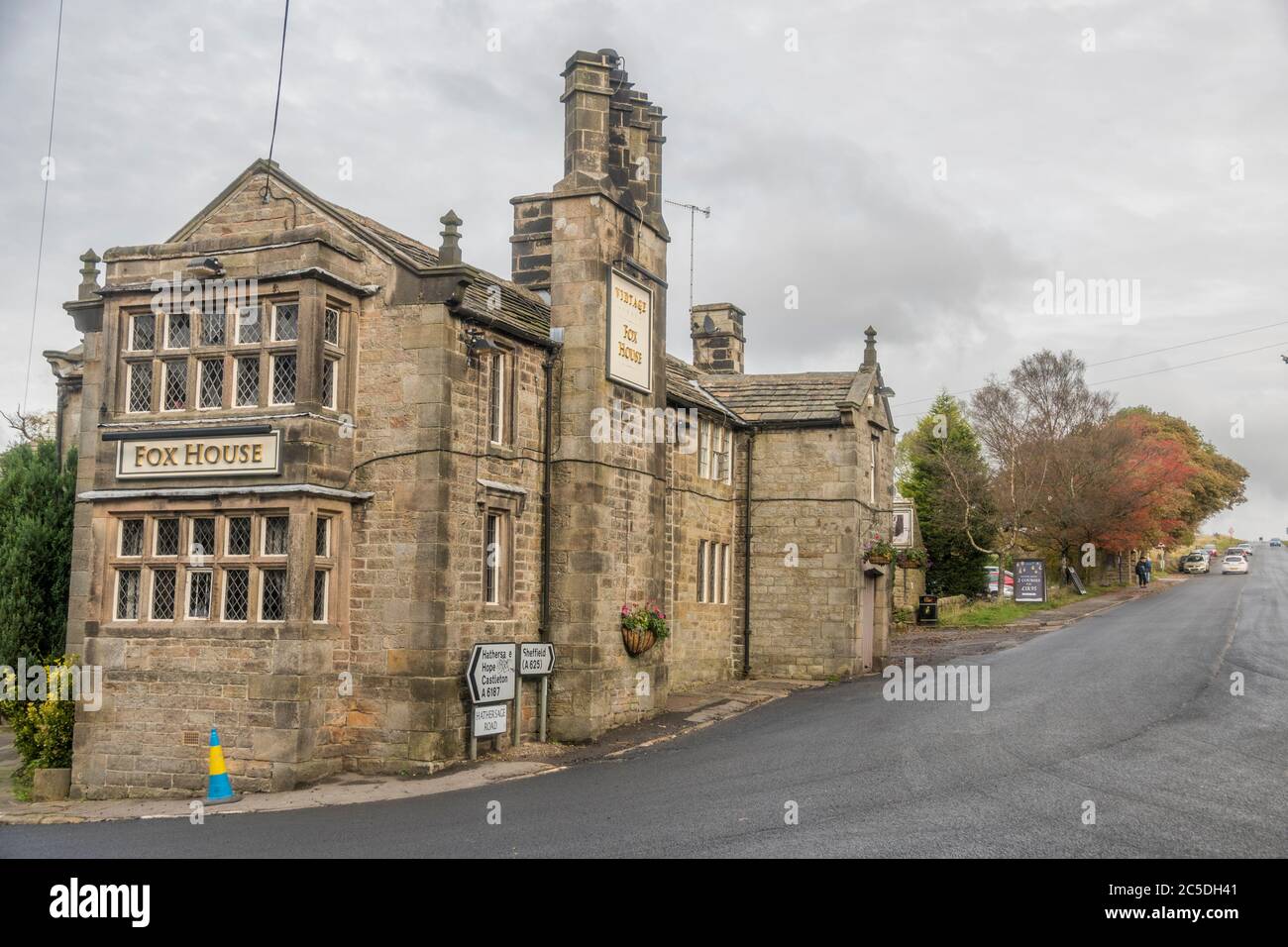 Sheffield, UK - Oct 21 2016 : The iconic Fox Inn is one on the Peak ...
