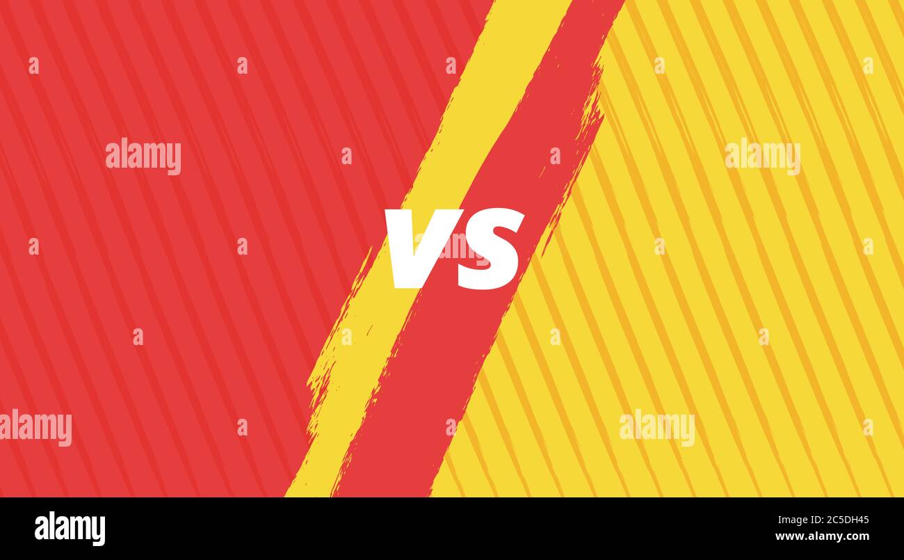Vs template. Versus comparison blank. Decorative battle cover with ...
