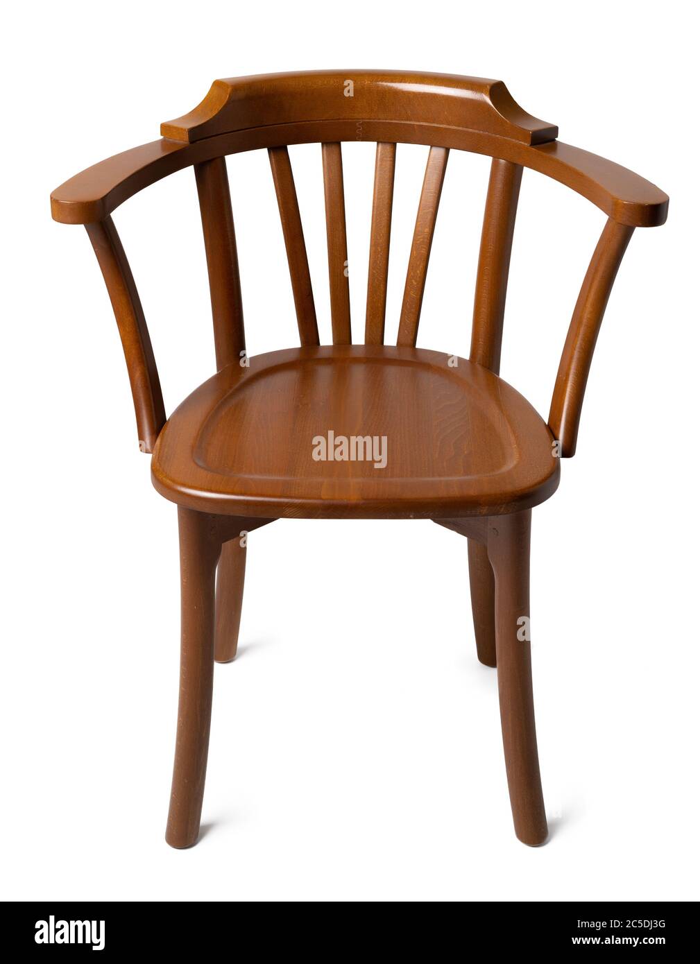 Old-fashioned vintage wooden chair isolated on white Stock Photo - Alamy