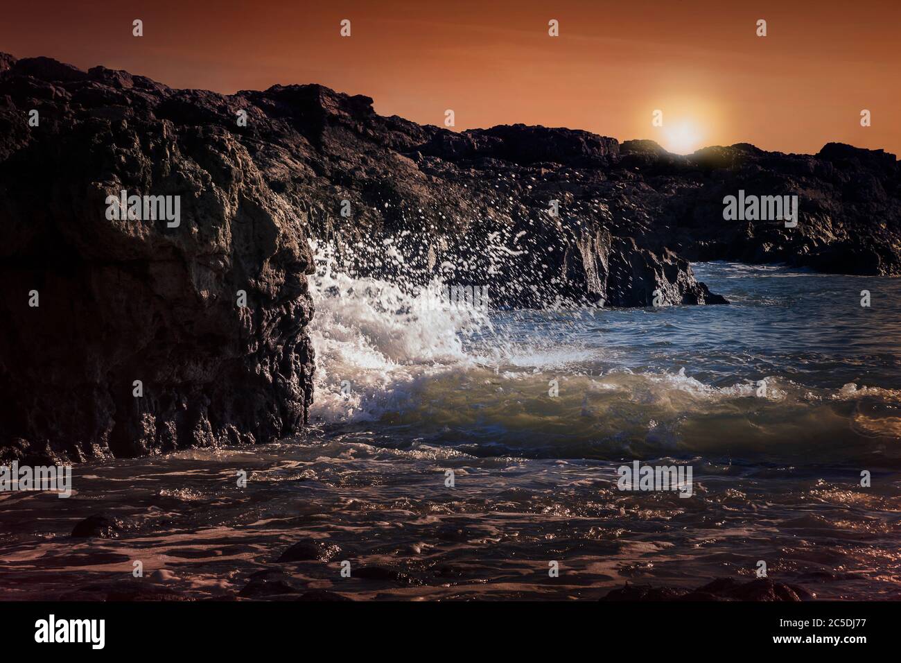 Bracelet Bay travel destination coastline at sunset by Mumbles on the ...