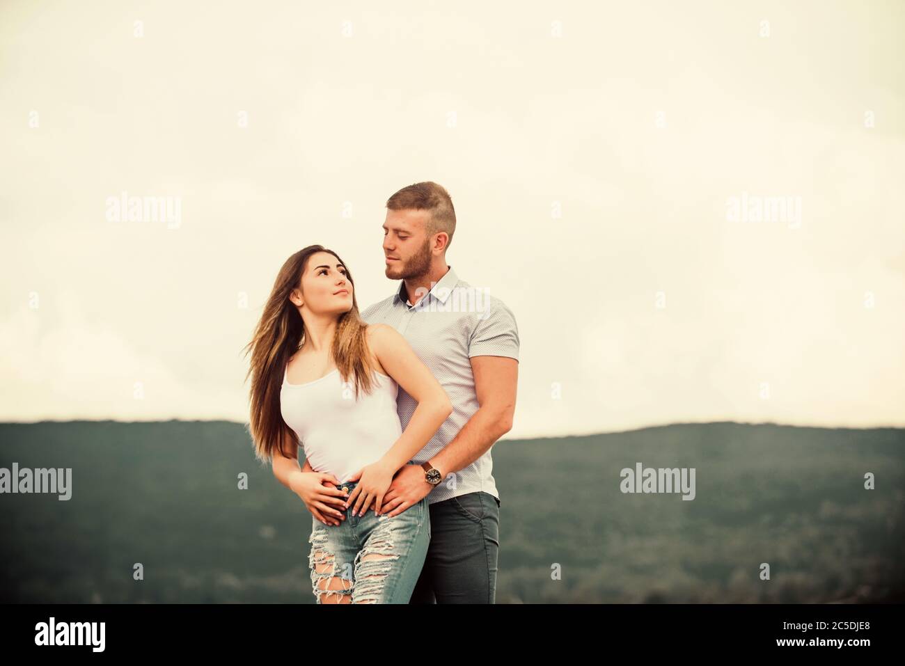 Together forever we two. Love story. Romantic relations. Cute and sweet ...