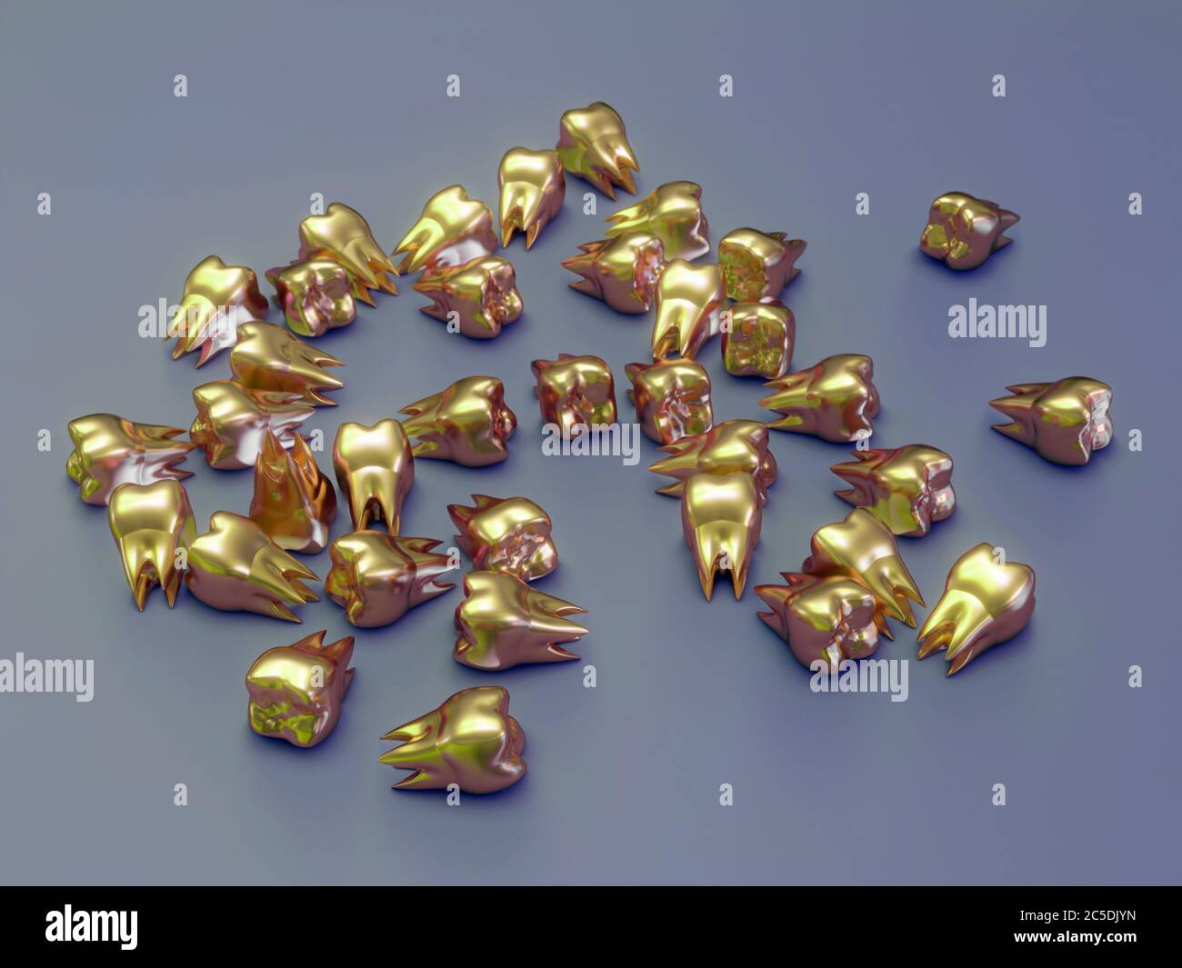 Gold teeth denture hi-res stock photography and images - Alamy