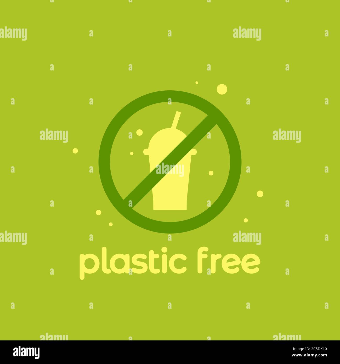 Stop using plastic Stock Vector Images - Alamy