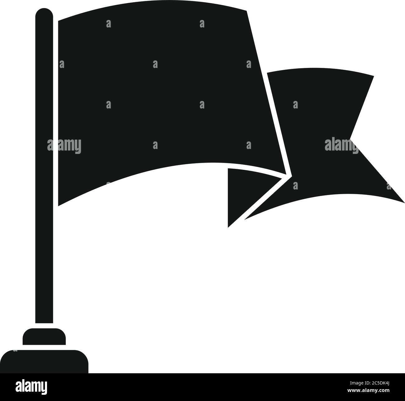 Video game flag icon. Simple illustration of video game flag vector ...