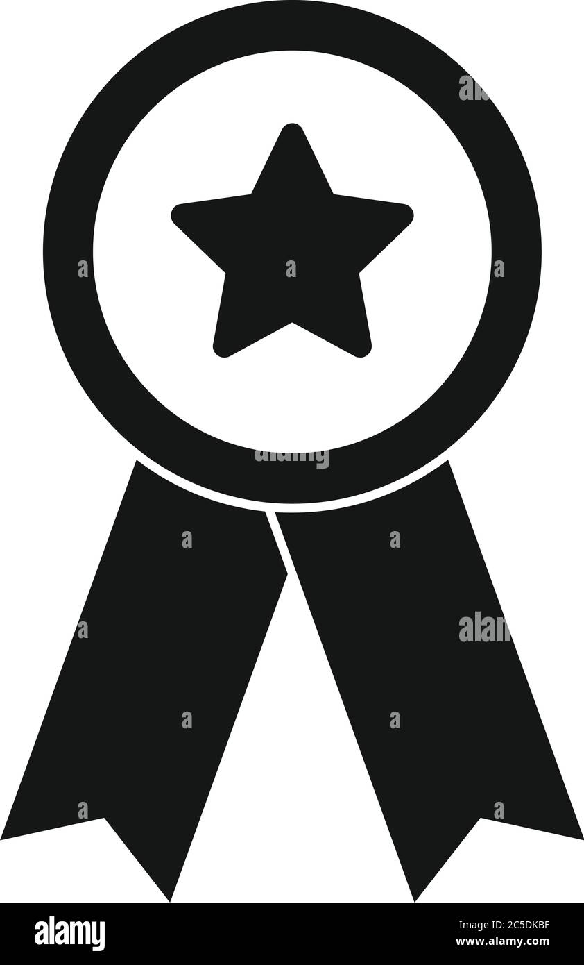 Video game emblem icon. Simple illustration of video game emblem vector ...