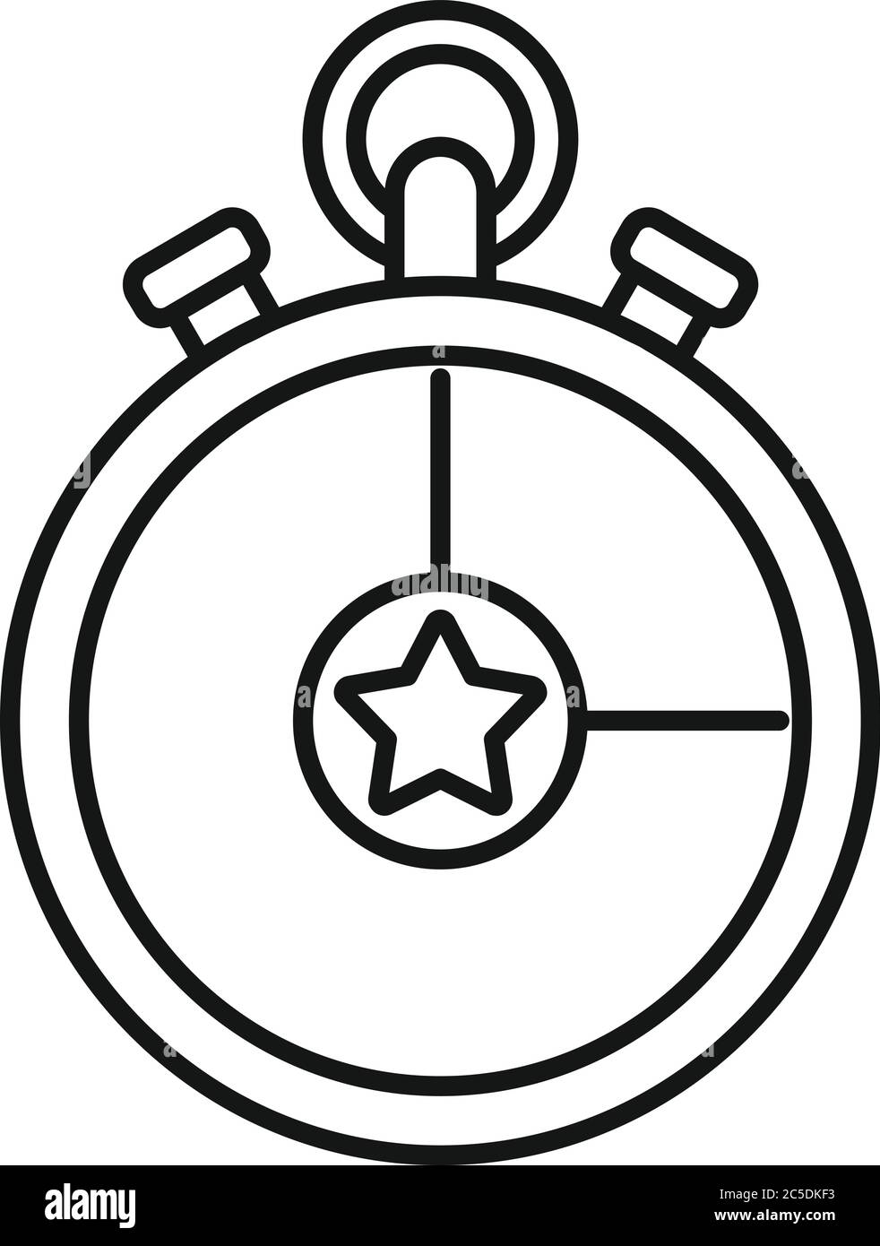 Video game stopwatch icon. Outline video game stopwatch vector icon for ...