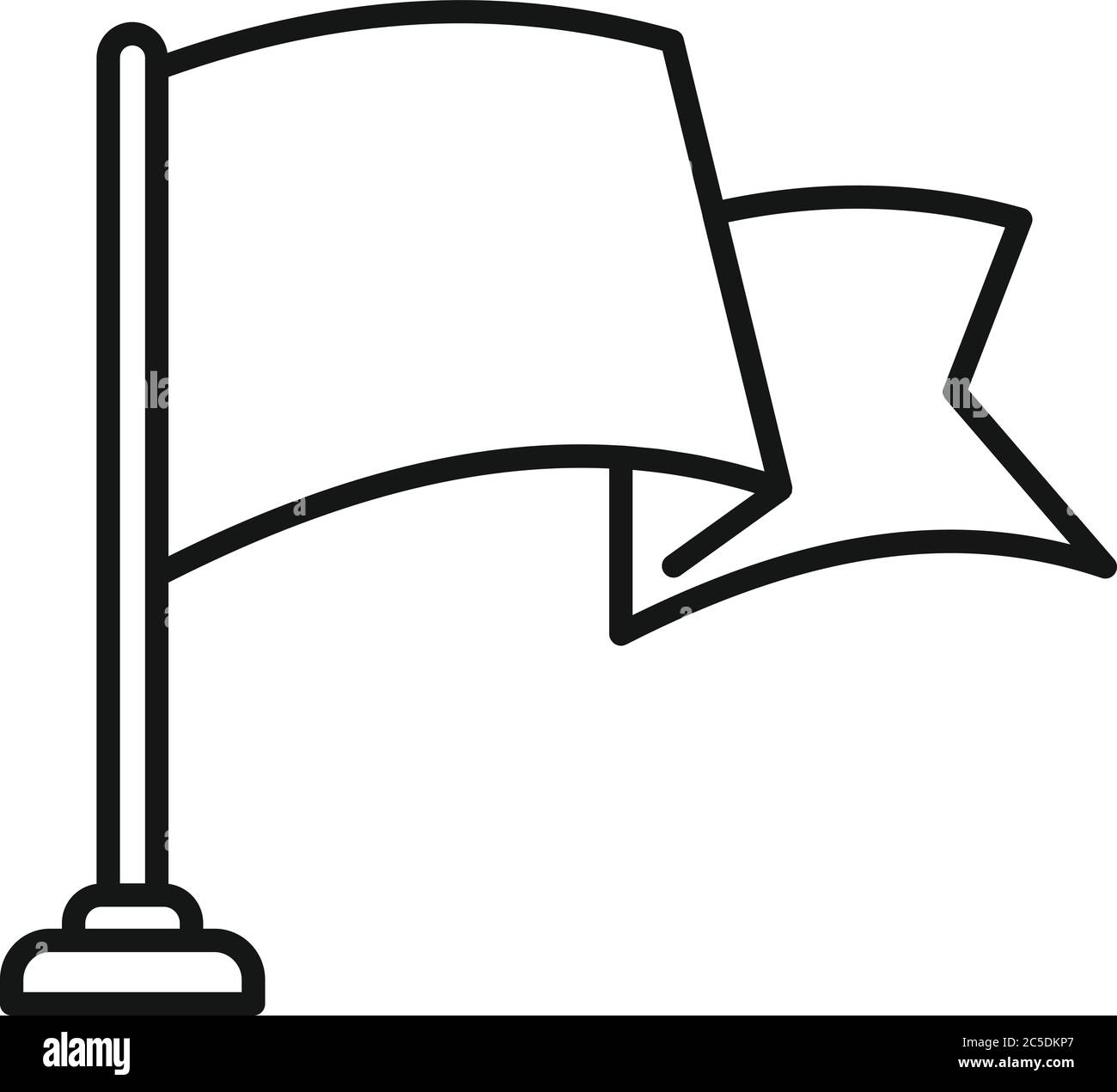 Video game flag icon. Outline video game flag vector icon for web ...