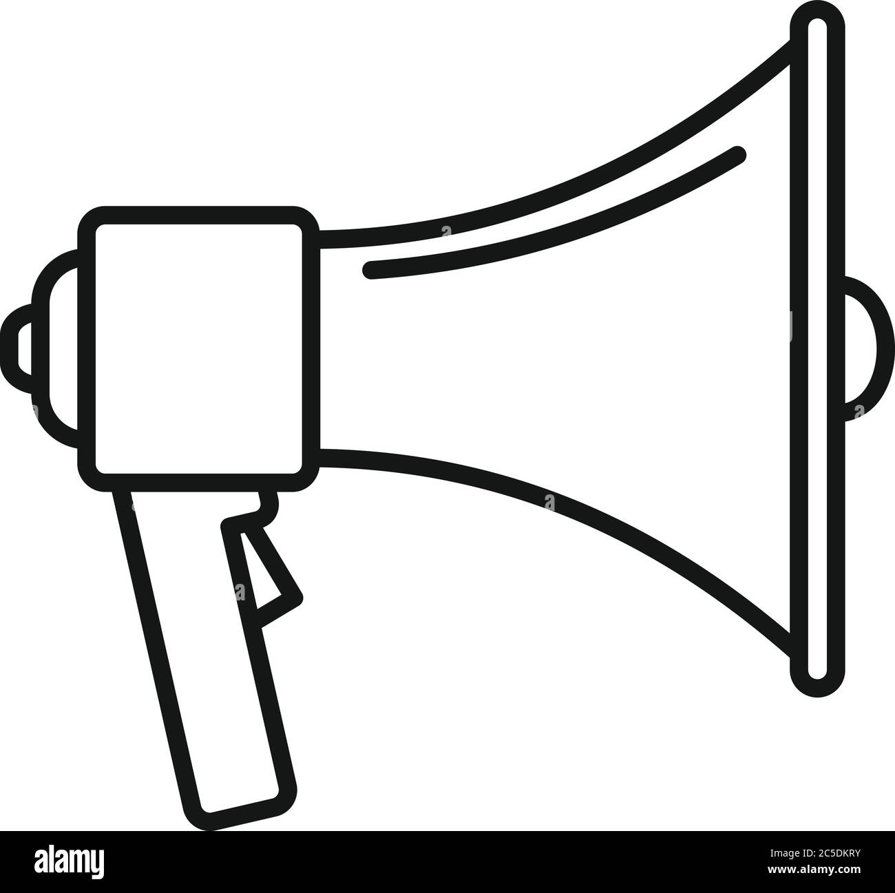 Video game megaphone icon. Outline video game megaphone vector icon for ...