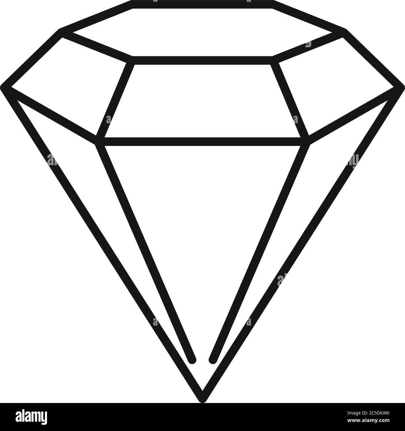 Shiny game diamond icon. Outline shiny game diamond vector icon for web ...