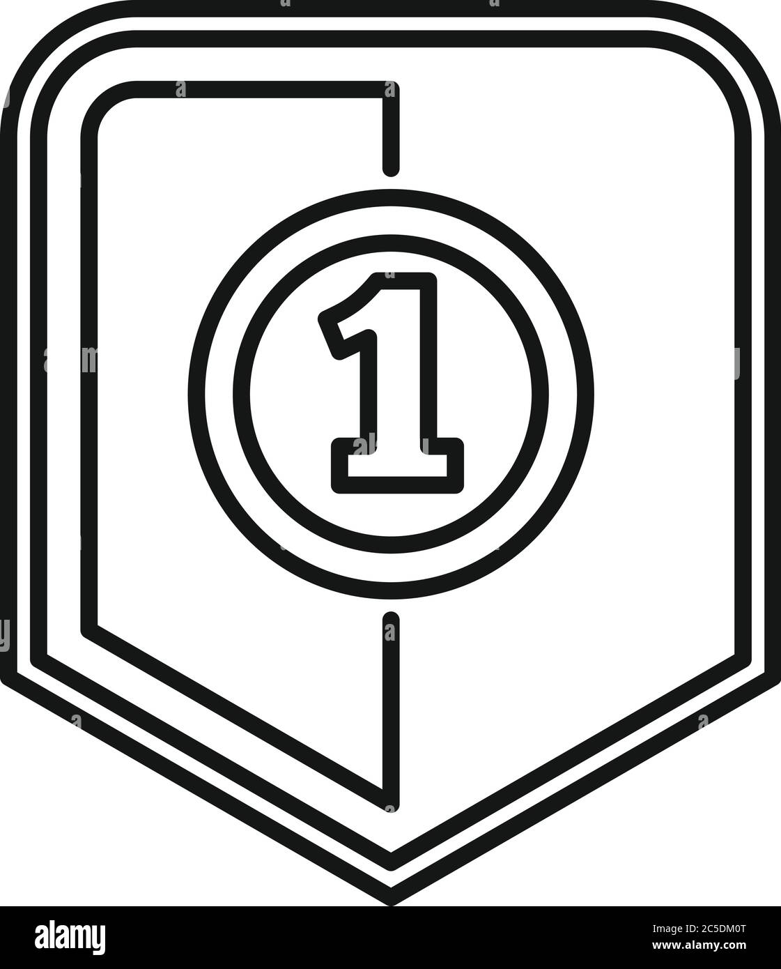 First place video game icon. Outline first place video game vector icon ...