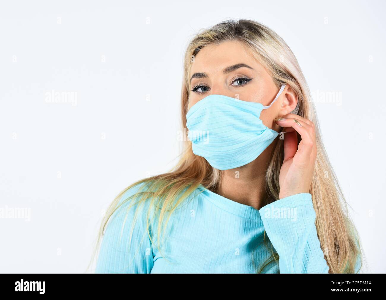 Face mask become fashion accessory. Quarantine and infection spreading ...