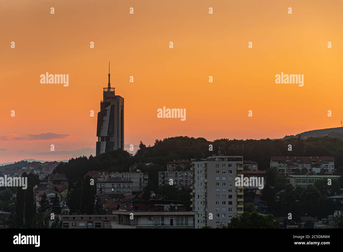 Avaz Twist Tower at sunest Stock Photo - Alamy
