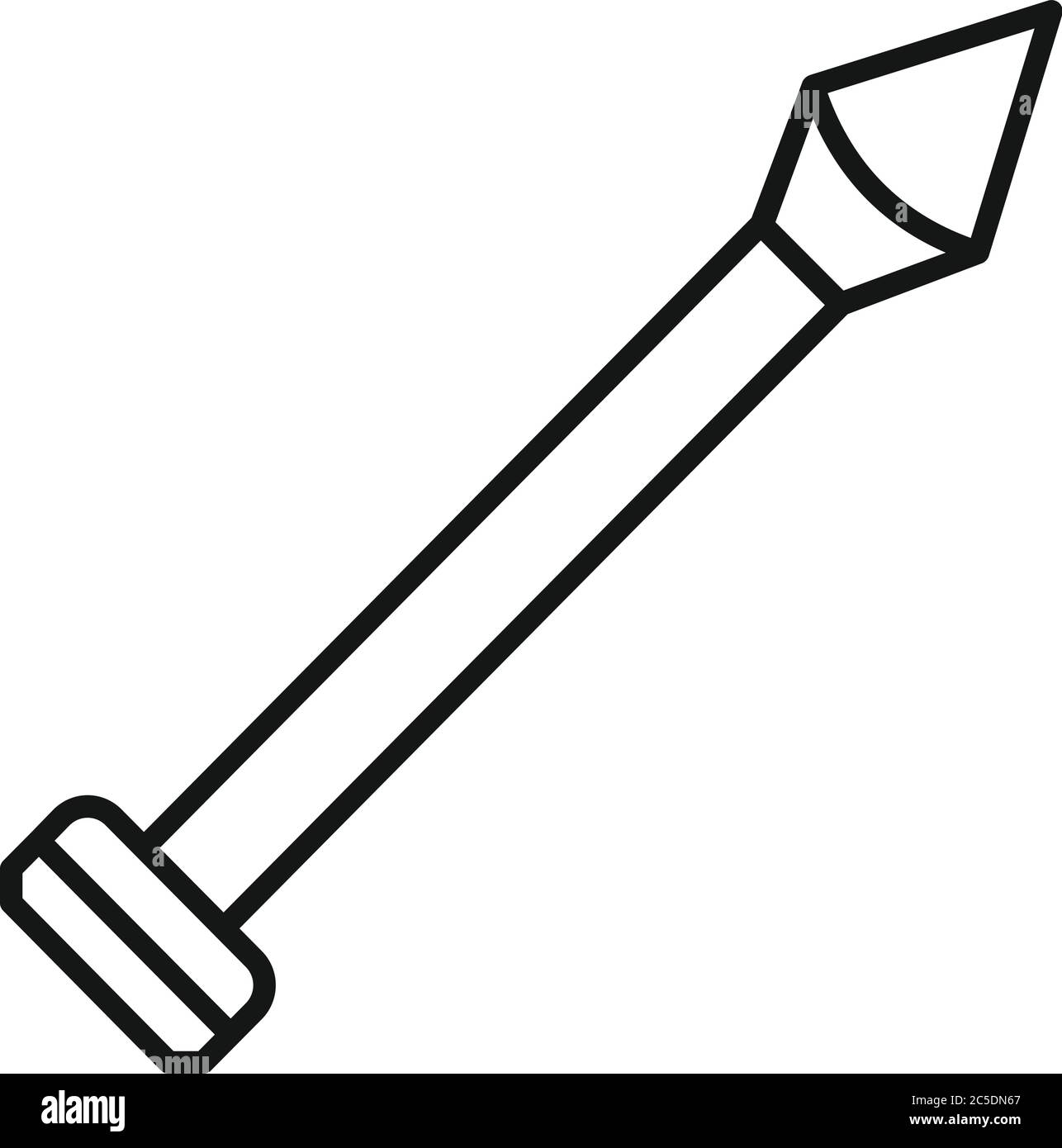 Body piercing icon. Outline body piercing vector icon for web design ...