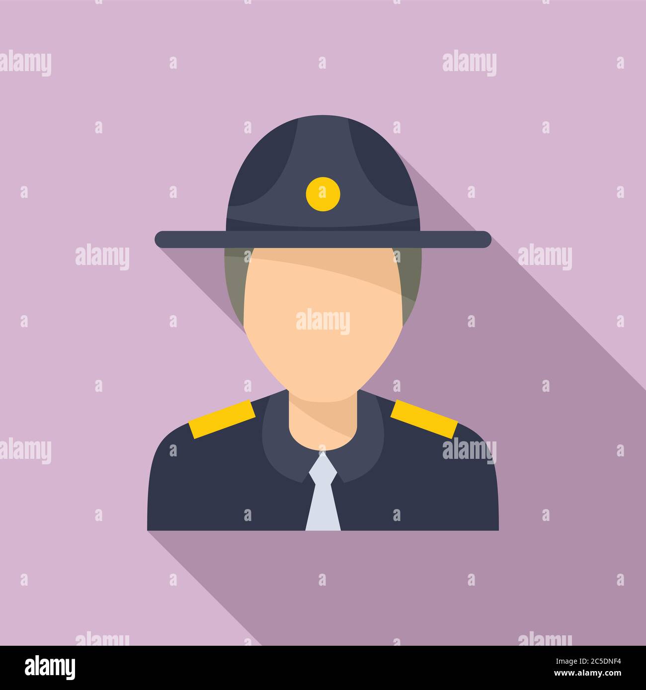 Police officer icon. Flat illustration of police officer vector icon ...