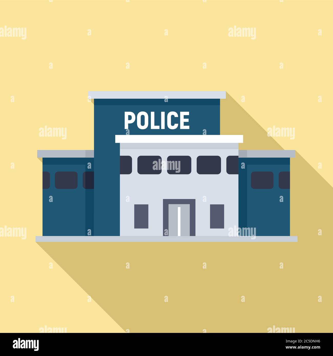 Police Station Icon Vector