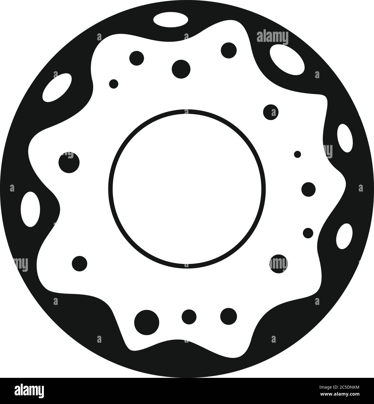 Police eating donut Black and White Stock Photos & Images - Alamy