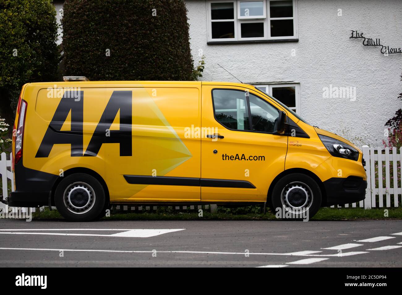 An AA Recovery Van is parked outside a house in Limpsfield, Surrey ...