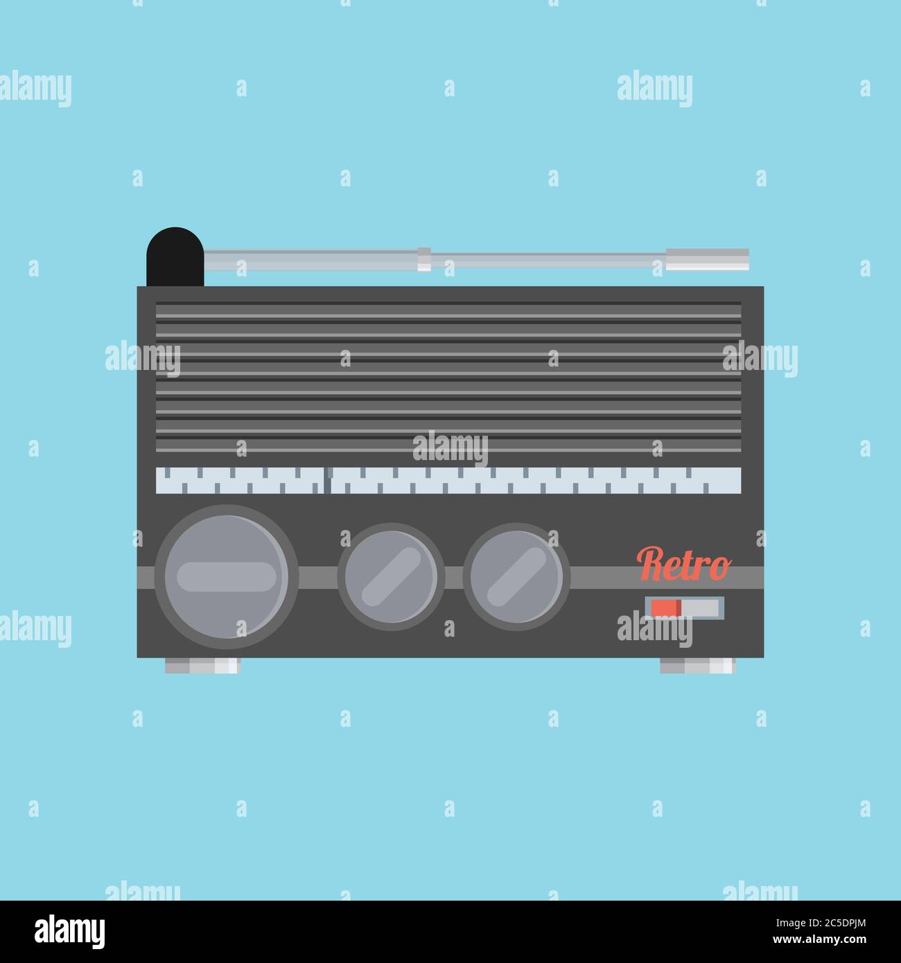 Flat radio icon Stock Vector Image & Art - Alamy