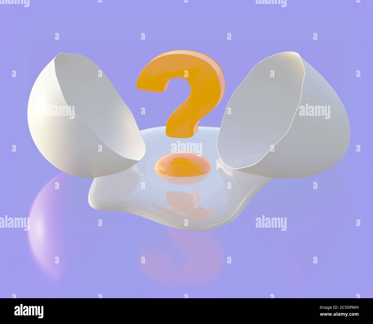 3d girl question mark hi-res stock photography and images - Alamy