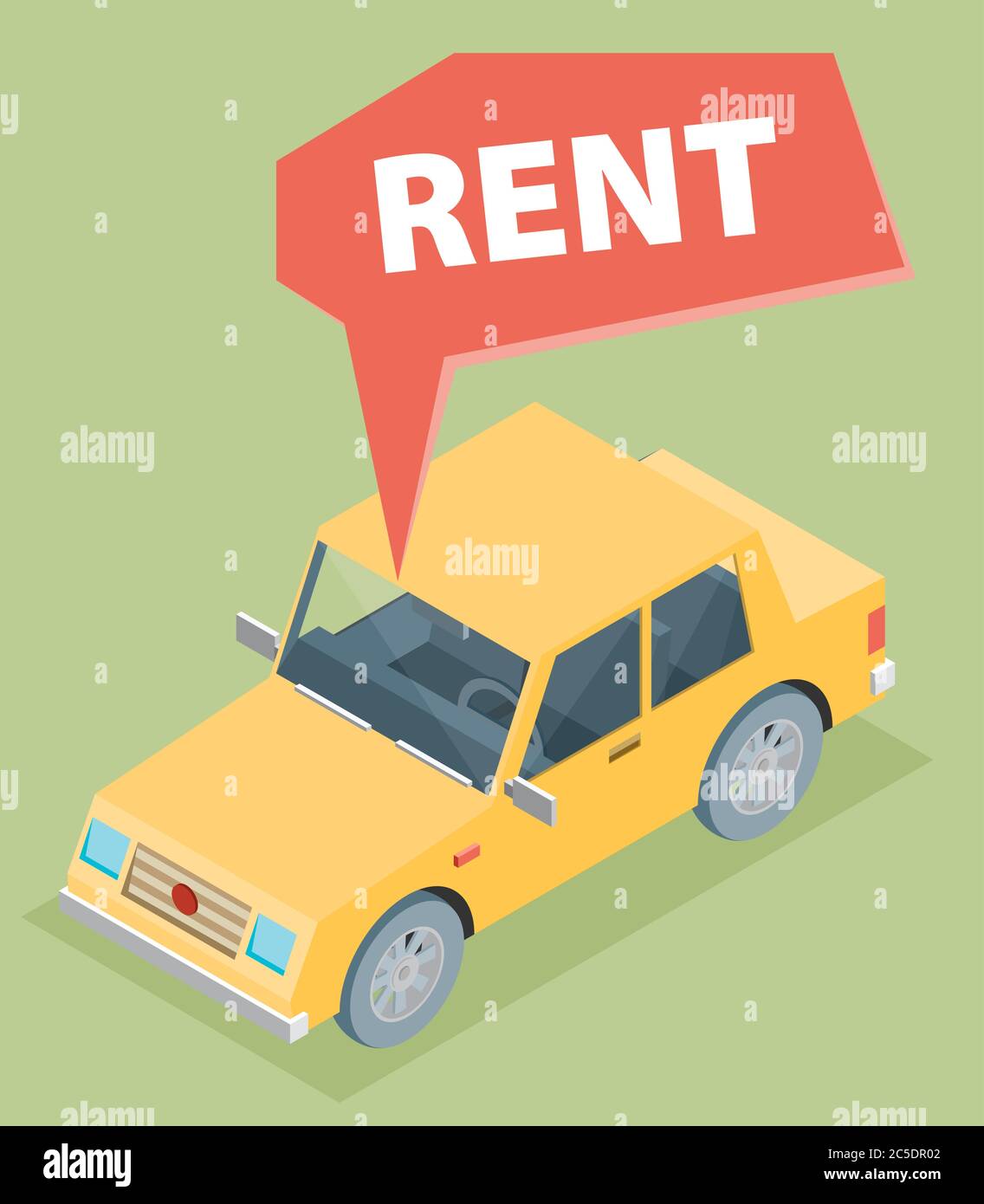 Car for rent. Vector illustration Stock Vector Image & Art - Alamy
