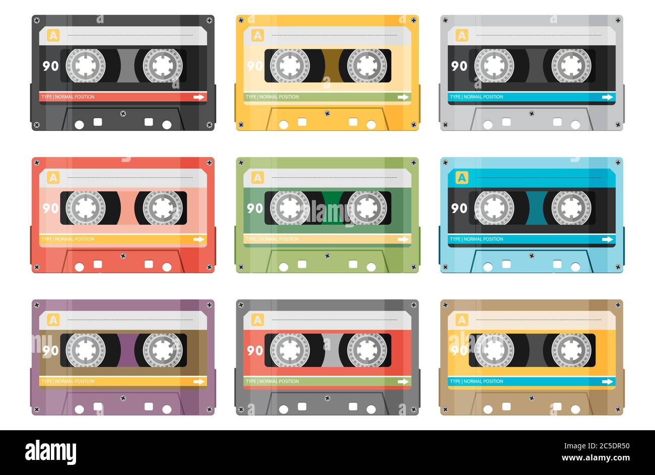 Vector set various music Cut Out Stock Images & Pictures - Alamy