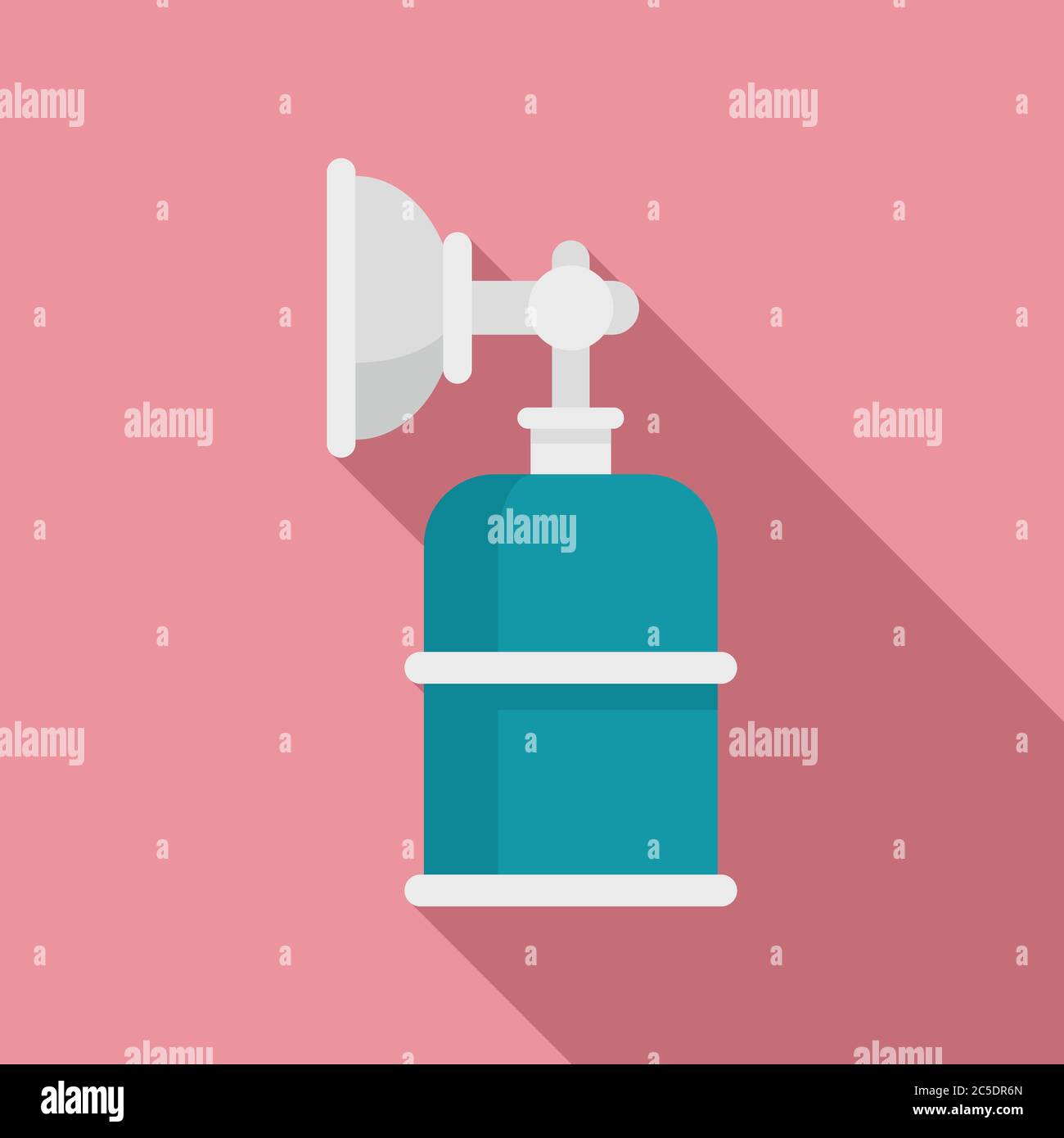 Anesthesia mask bottle icon. Flat illustration of anesthesia mask ...