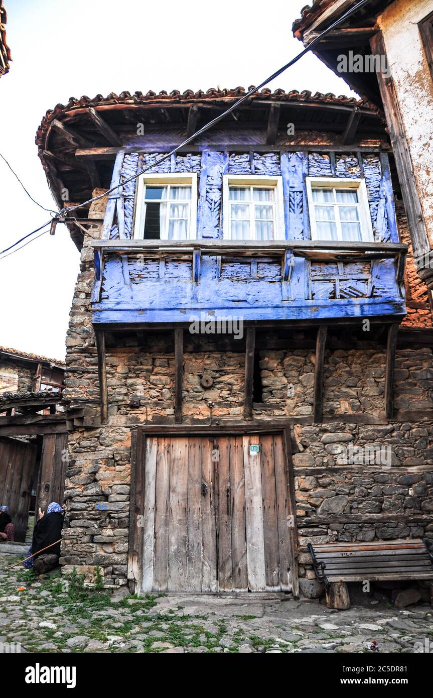 Bursa, Turkey - 25 June 2011: 700 years old Ottoman village with old ...