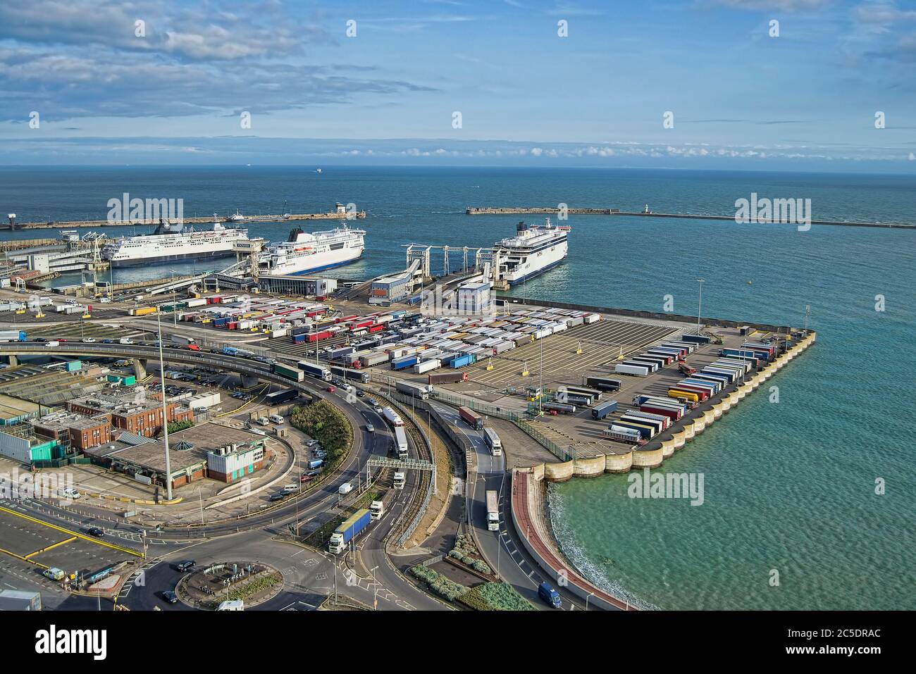 Aerial view of port of dover hi-res stock photography and images - Alamy