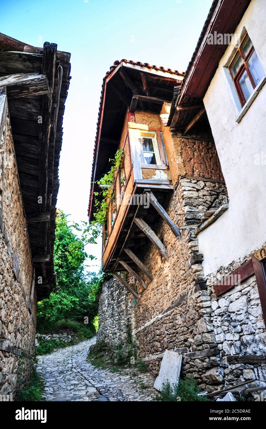 Bursa, Turkey - 25 June 2011: 700 years old Ottoman village with old ...