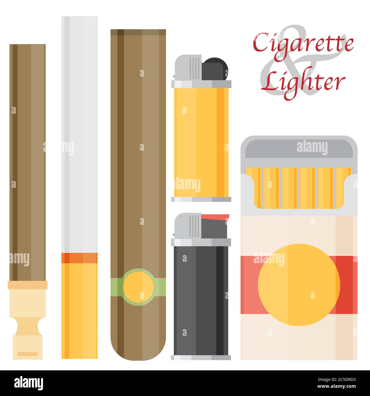 Blank open cigarette package Stock Vector Images - Alamy