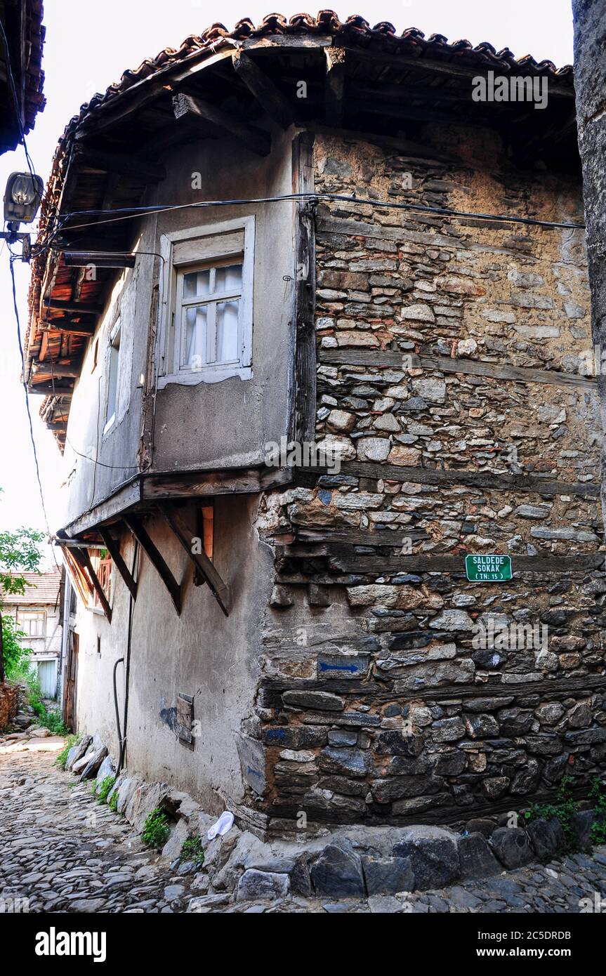 Bursa, Turkey - 25 June 2011: 700 years old Ottoman village with old ...