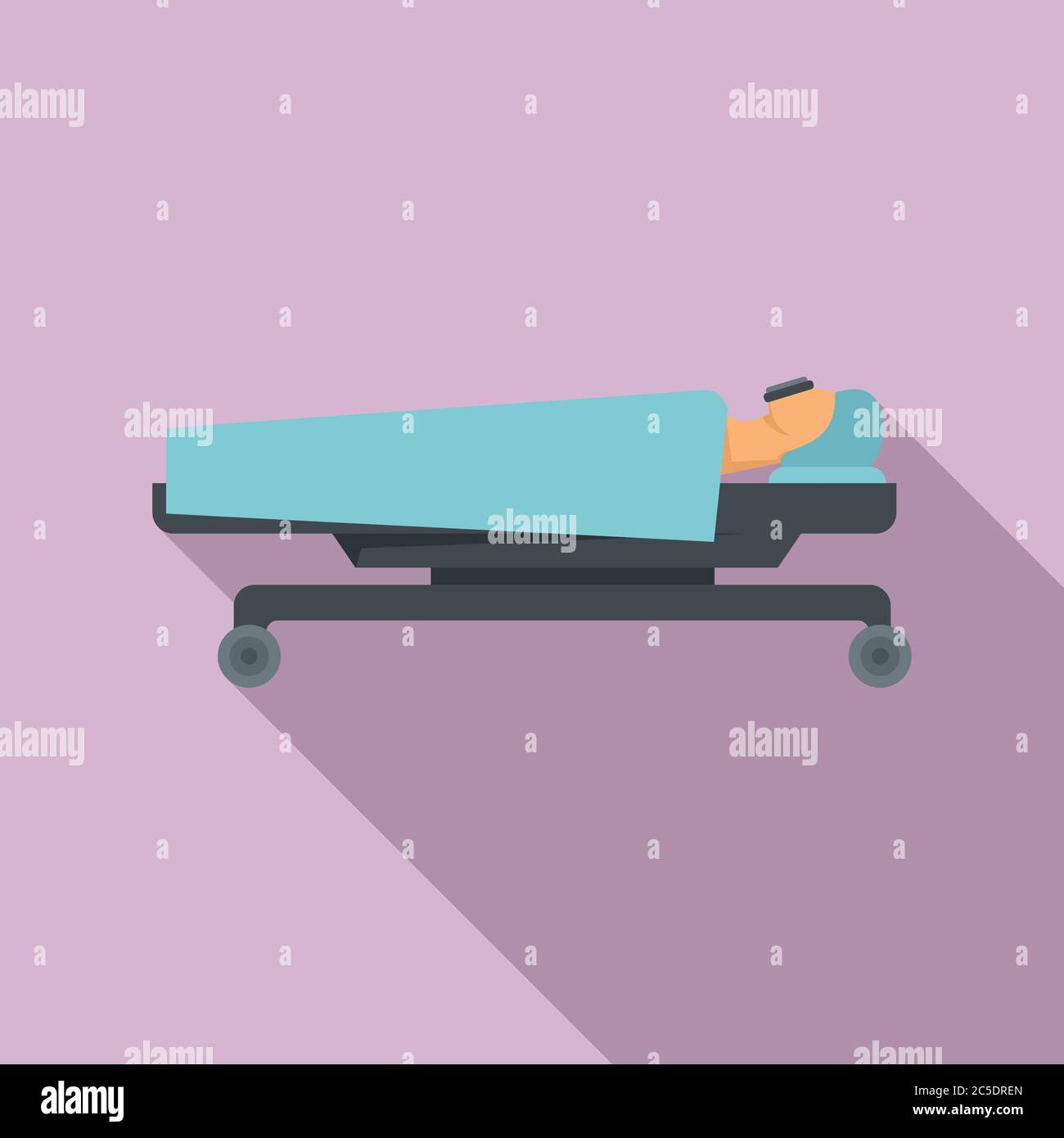 Hospital anesthesia icon. Flat illustration of hospital anesthesia ...