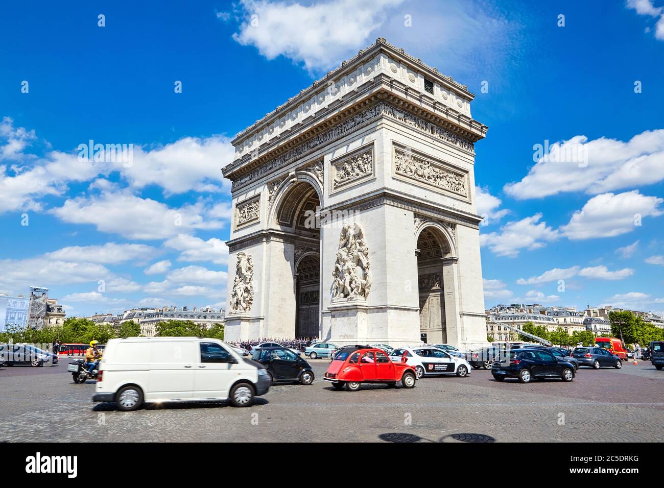 Paris champs elysees beautiful sky hi-res stock photography and images ...