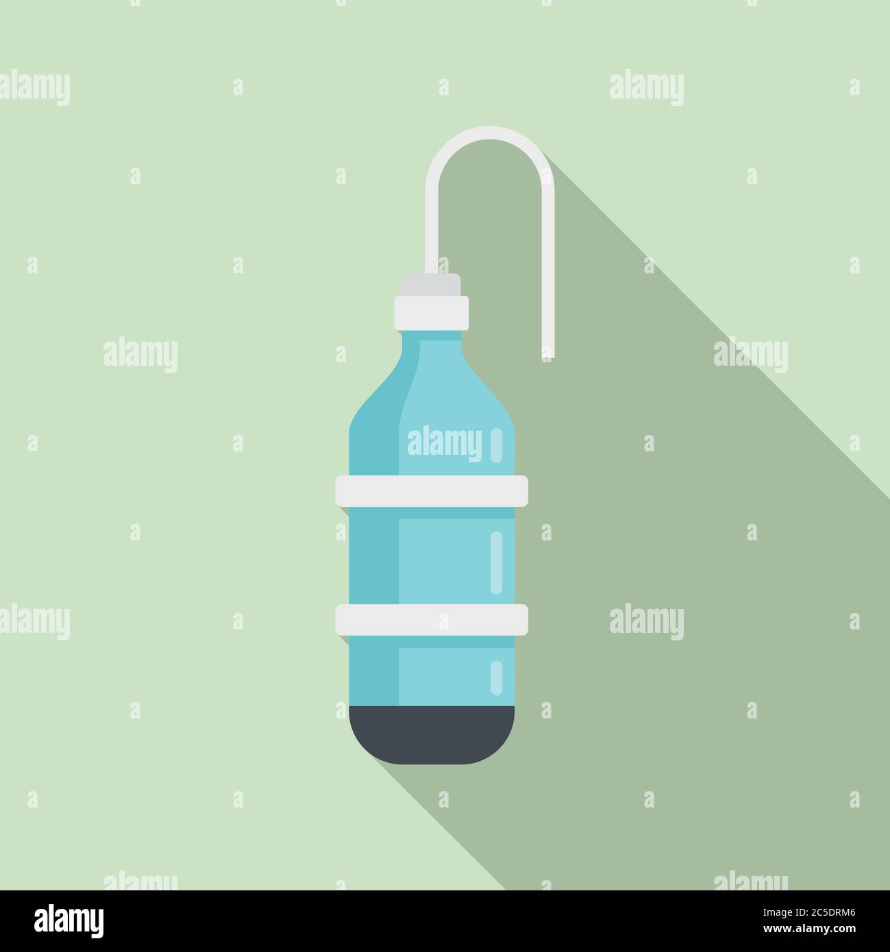Anesthesia bottle icon. Flat illustration of anesthesia bottle vector ...