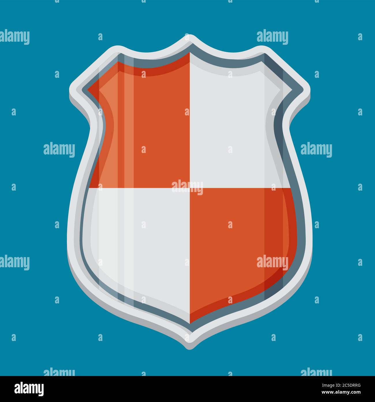 Shield illustration. Flat vector Stock Vector Image & Art - Alamy