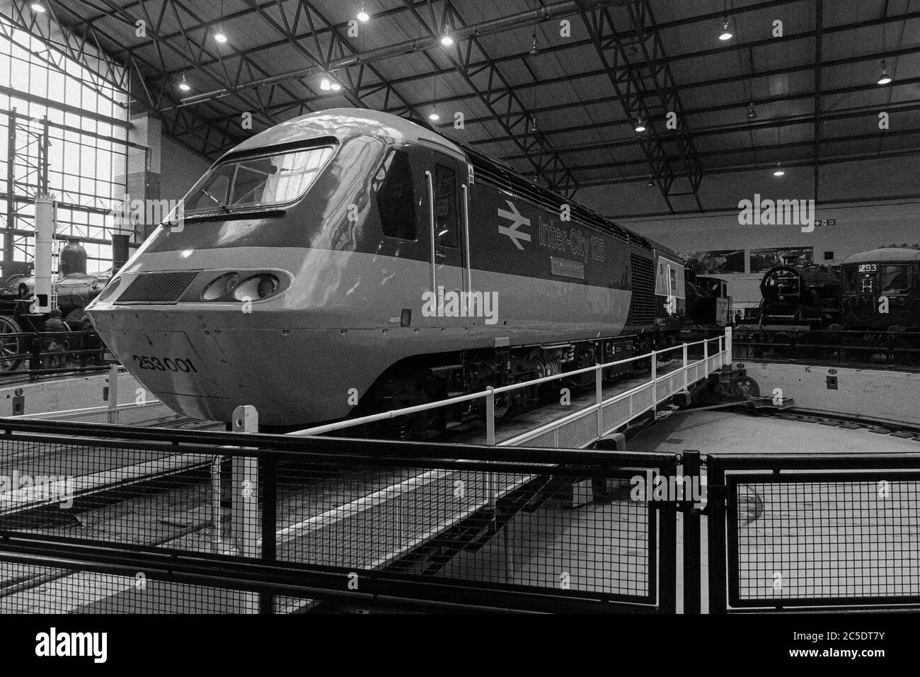 Intercity 125 class 43 locomotive on display at York Railway Museum Stock Photo - Alamy