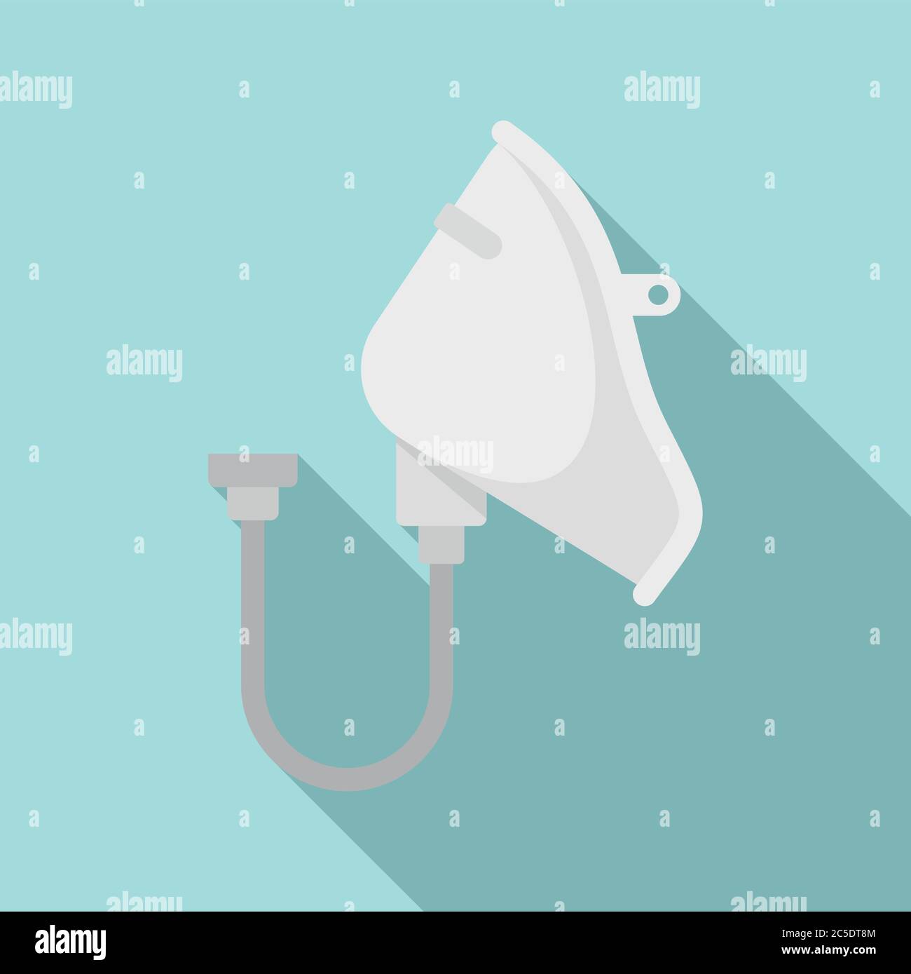Anesthesia mask icon. Flat illustration of anesthesia mask vector icon ...