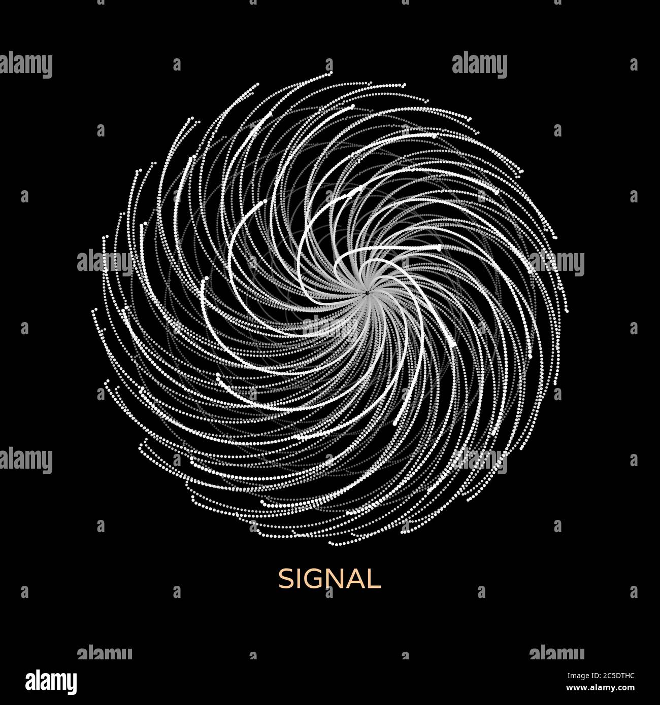 3d Abstract Sphere Array With Dynamic Particles Modern Science And Technology Element Vector