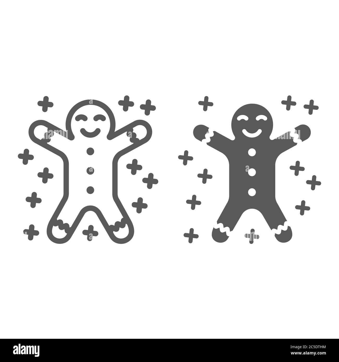 Gingerbread pattern vector graphics hi-res stock photography and images ...