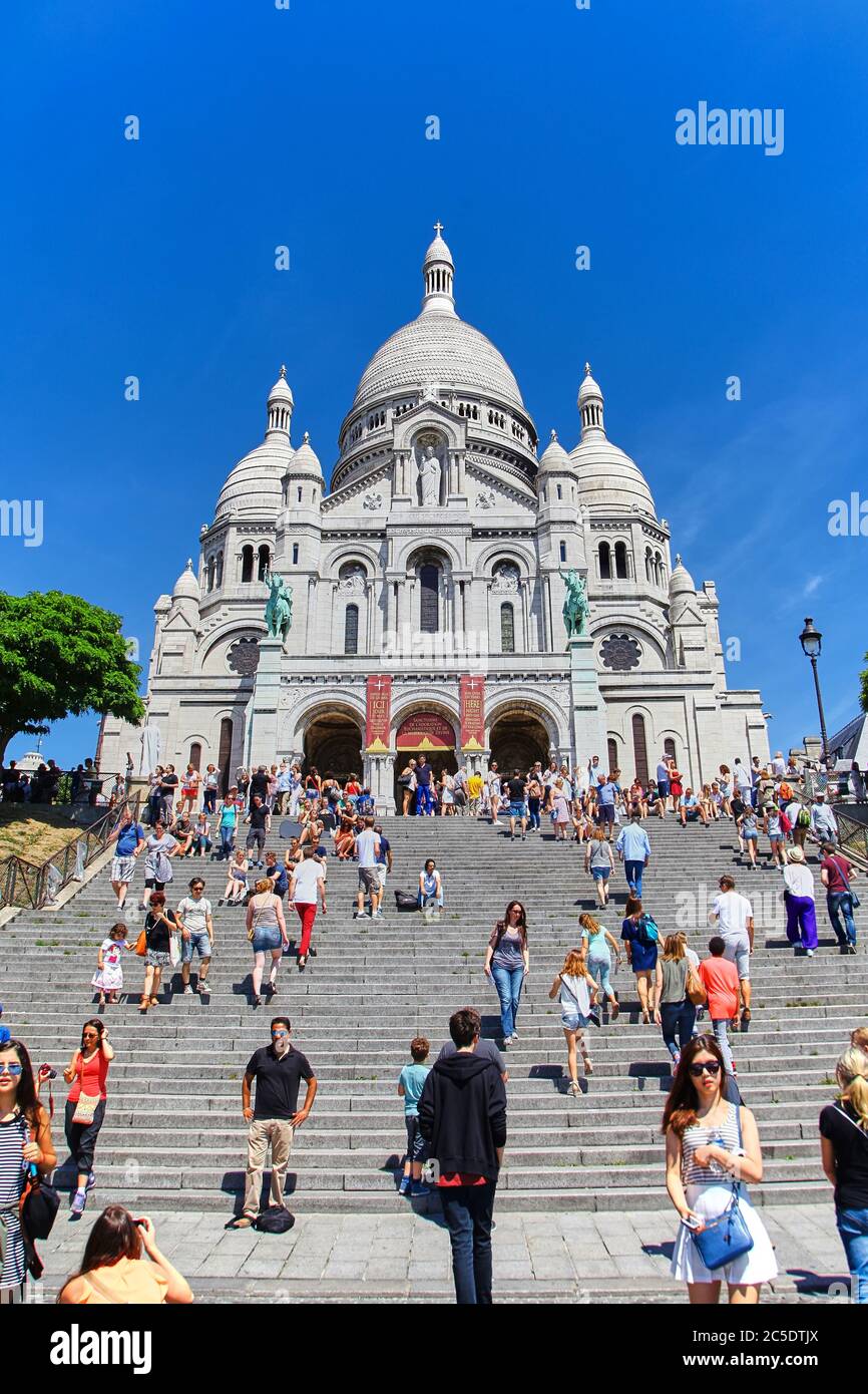 Famous steps montmartre paris france hi-res stock photography and ...