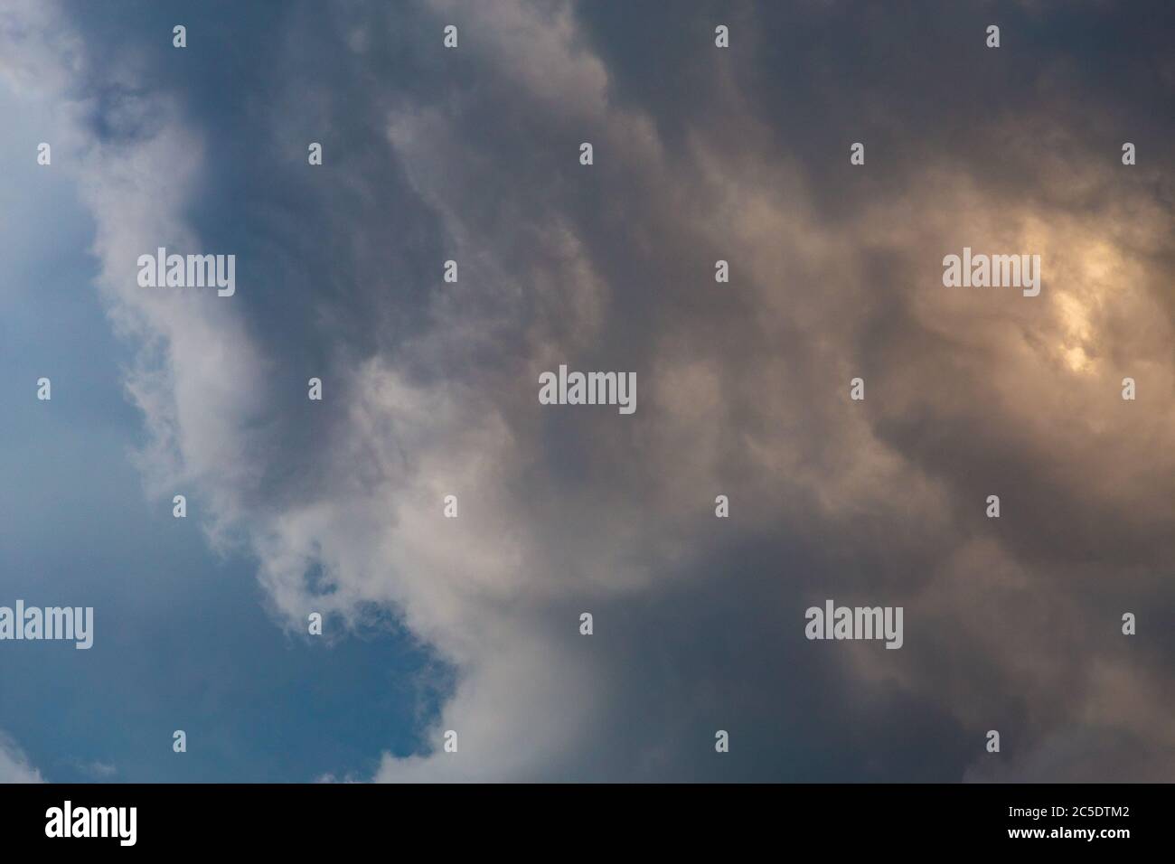 dramatic daylight storm clouds full frame panoramic background Stock ...