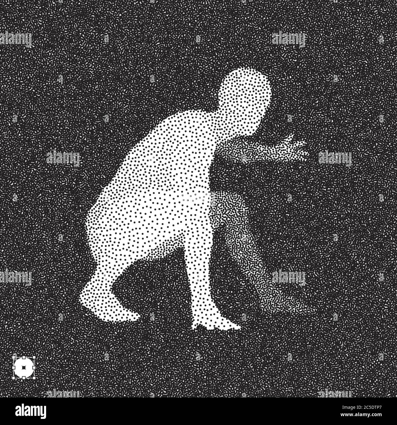 Athlete at starting position ready to start a race. Runner ready for ...