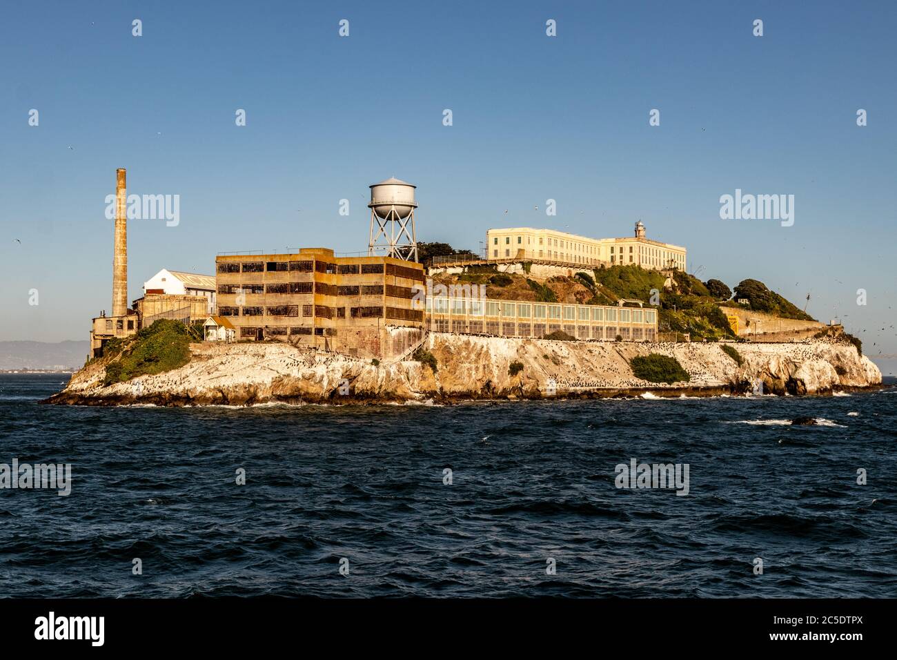 View of Alcatraz Island from the water Stock Photo - Alamy