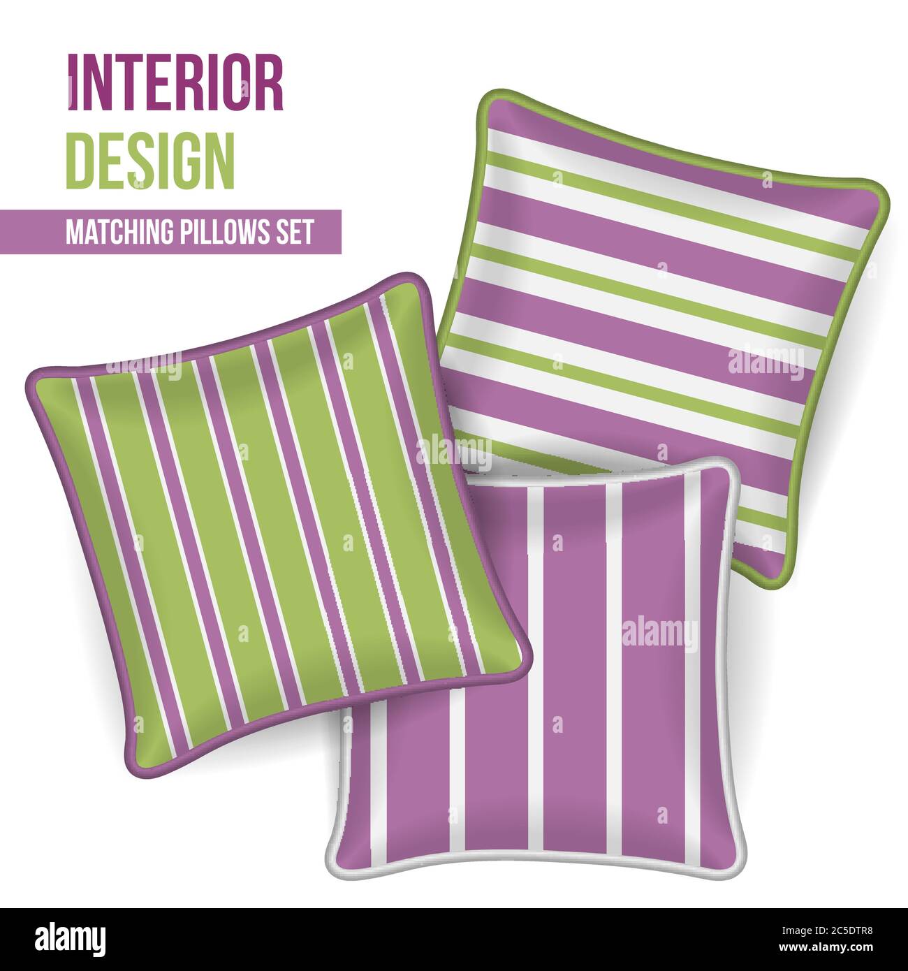 Lime green pillow Stock Vector Images - Alamy