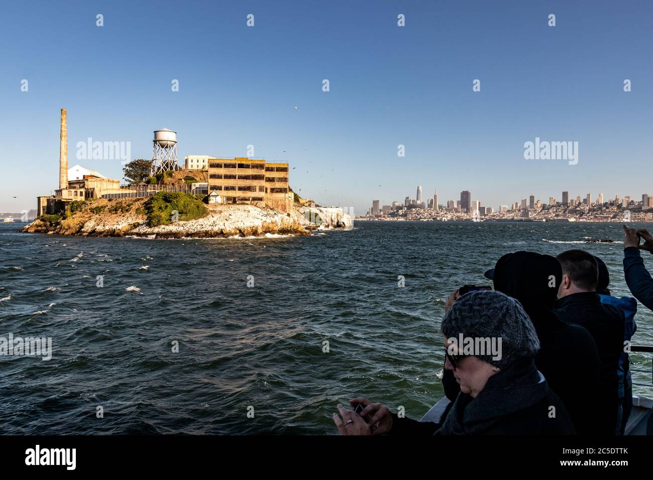 View of Alcatraz Island from the water Stock Photo - Alamy