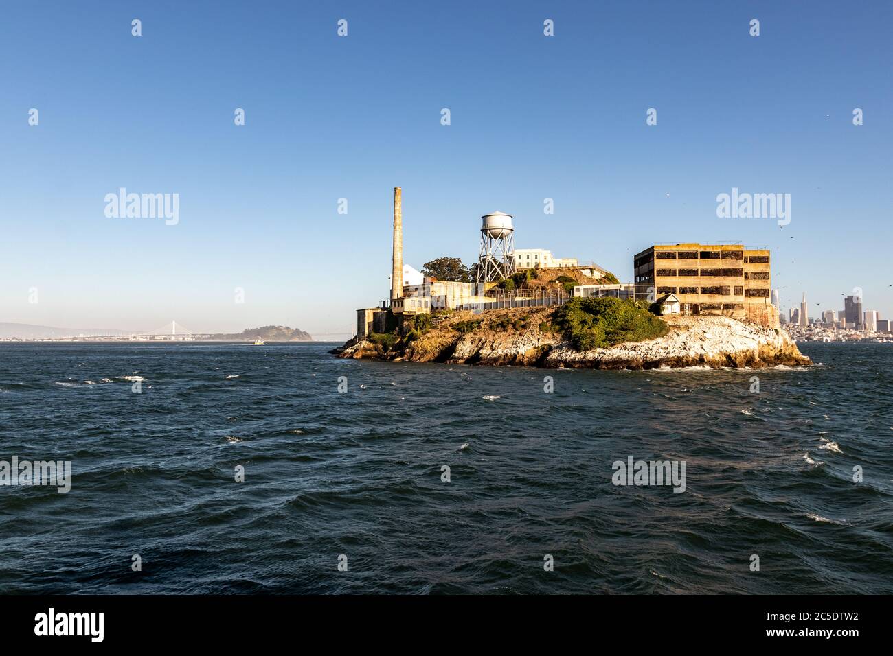 View of Alcatraz Island from the water Stock Photo - Alamy