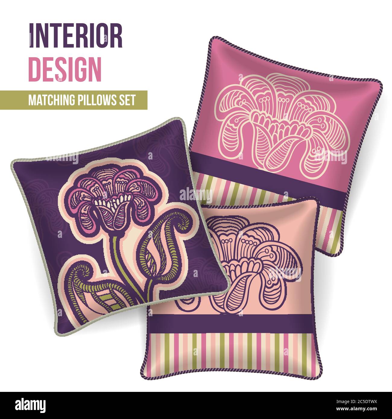 Luxury sofa detail Stock Vector Images - Alamy